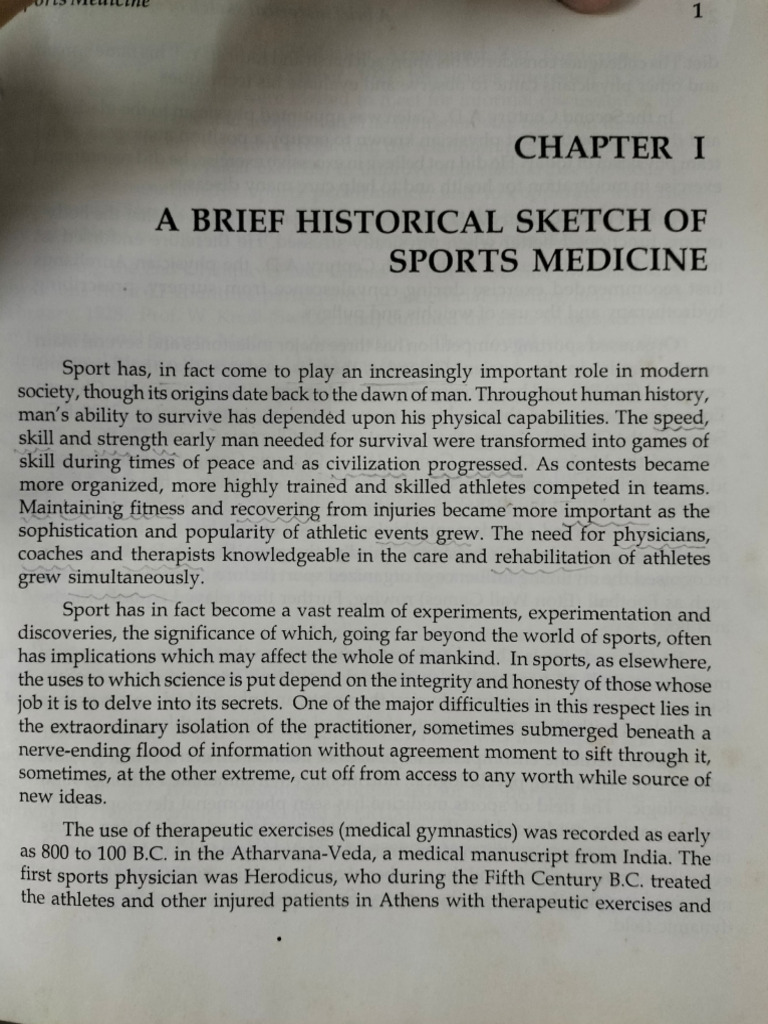 History, Need, Imp of Sports Medicine | PDF | Medicine | Physical Therapy