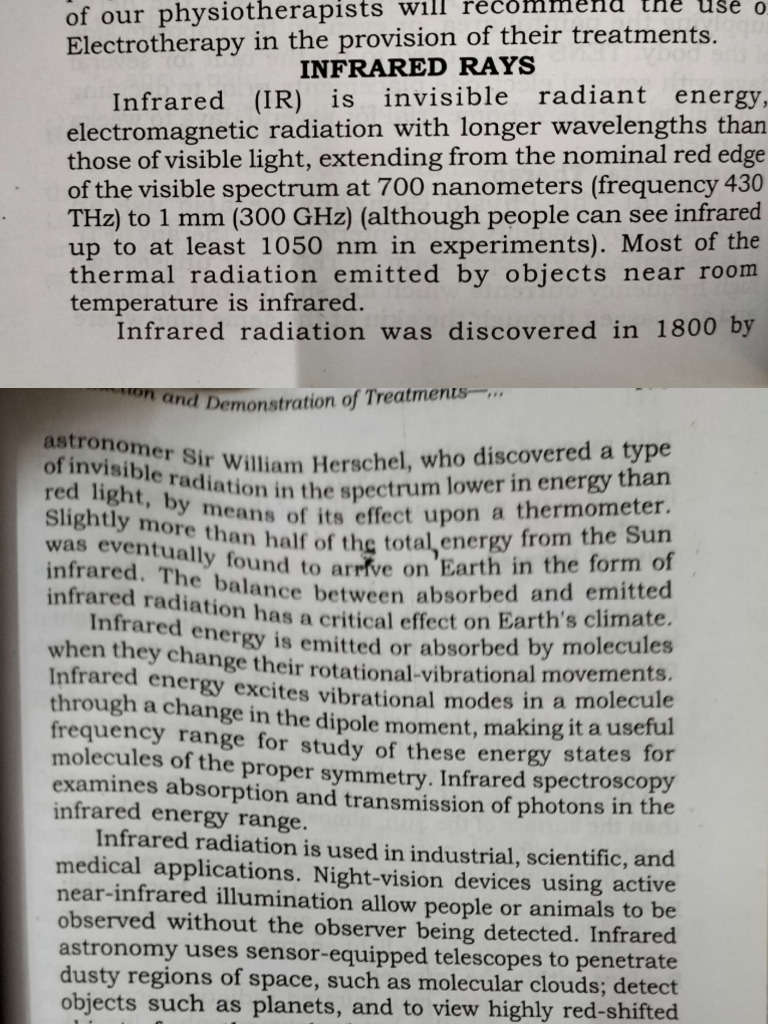 Benefits of Infrared Therapy Explained | PDF | Ultrasound | Infrared