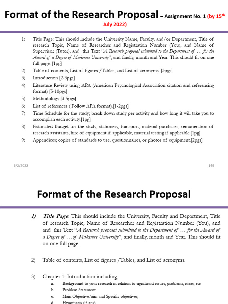 Research Proposal Format Guide | PDF | Inquiry | Scientific Method