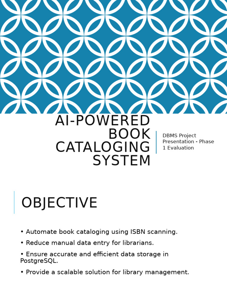 Book Cataloging Project PPT | PDF