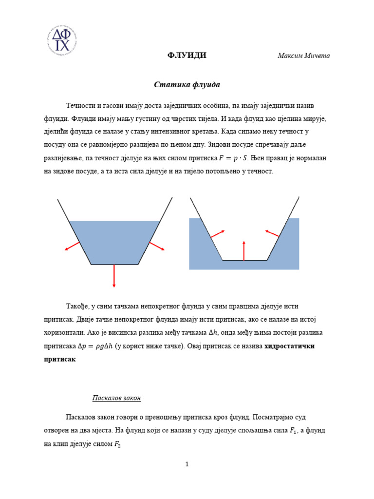 Statika Fluida | PDF