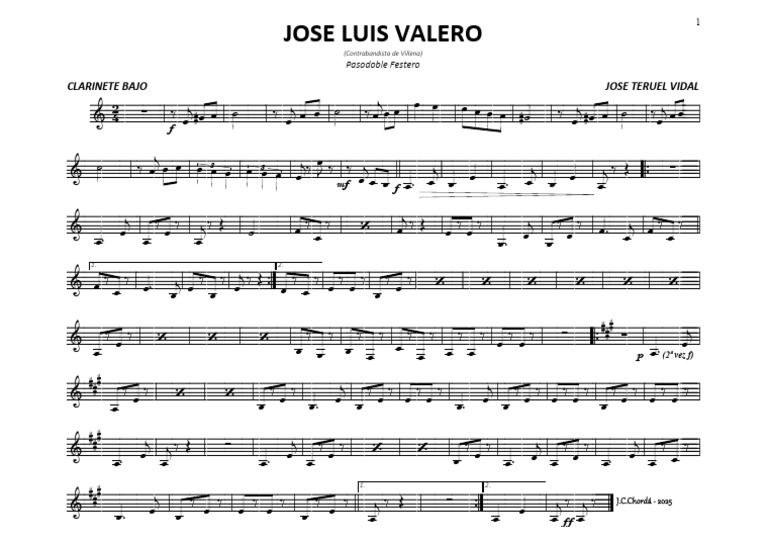 Pasodoble Festero de José Luis Valero | PDF