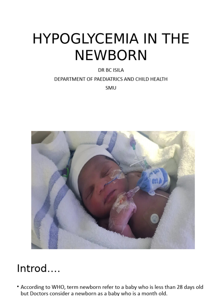 Hypoglycemia in The Newborn | PDF | Hypoglycemia | Clinical Medicine