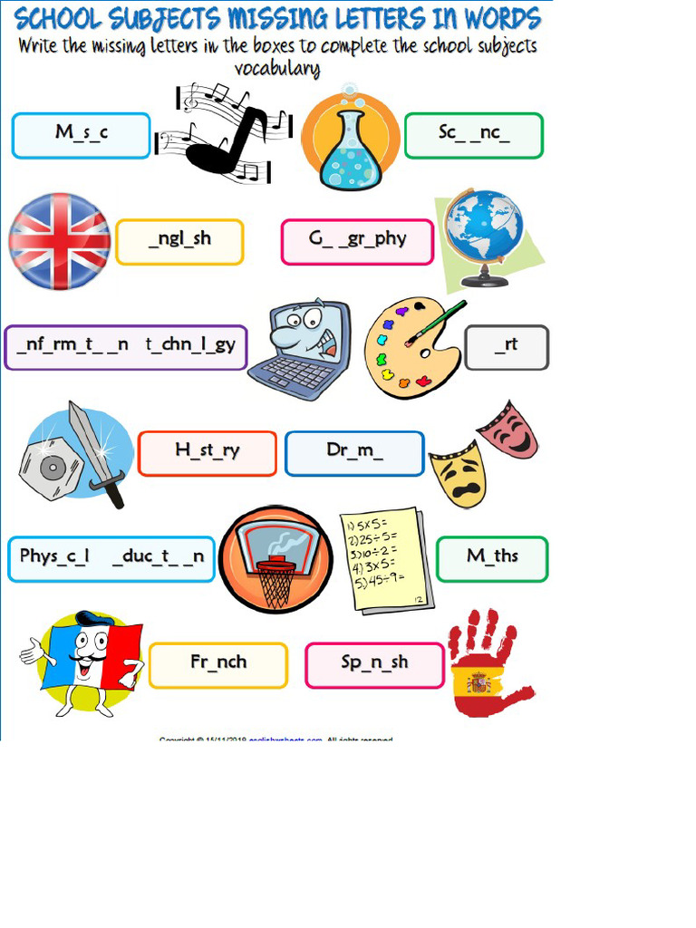 School Subjects | PDF