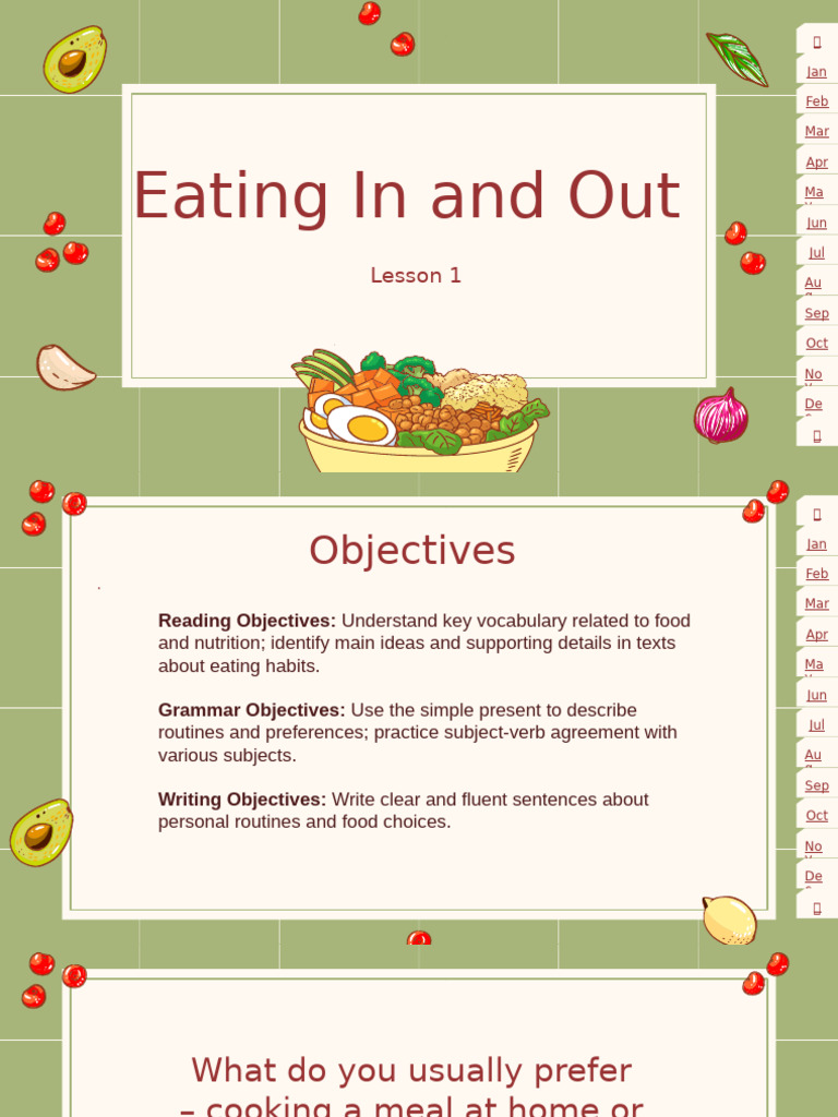 Eat In and Out | PDF | Grammatical Number | Plural
