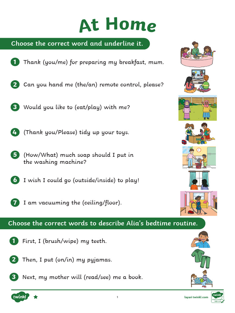 My Bi 1644728534 at Home Speaking Skills Differentiated Worksheets Ver ...