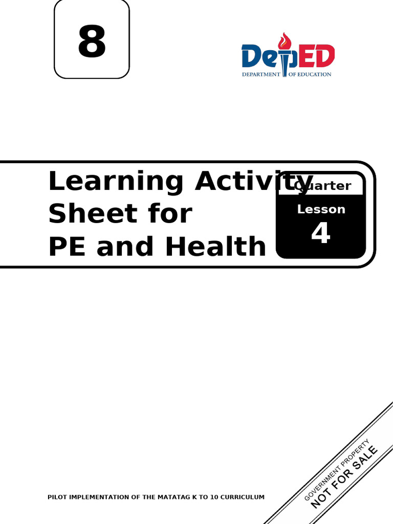 q3 Las Peh8 Lesson 4 Week5 | PDF | Drugs | Curriculum