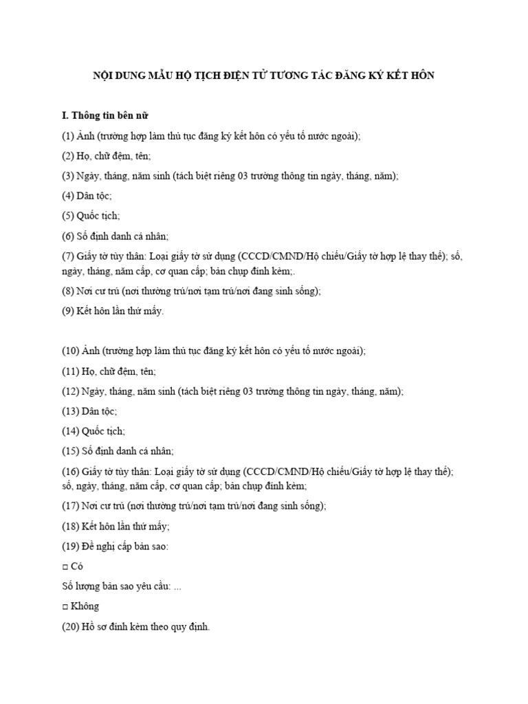 2 Dang Ky Ket Hon | PDF