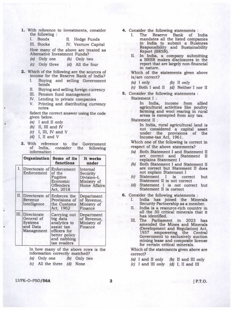 Upsc Cse Prelims 2025 | PDF