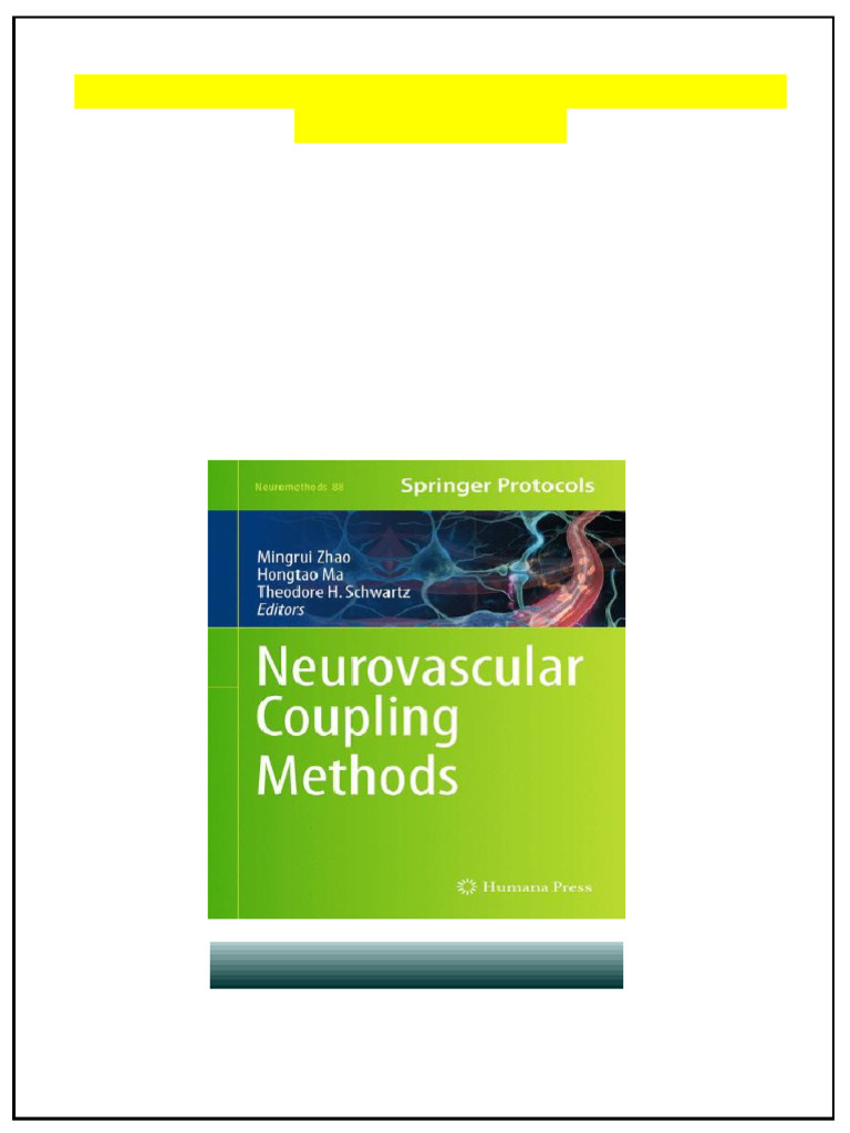 Neurovascular Coupling Methods 1st Edition Mingrui Zhao Available Full Chapters | PDF ...