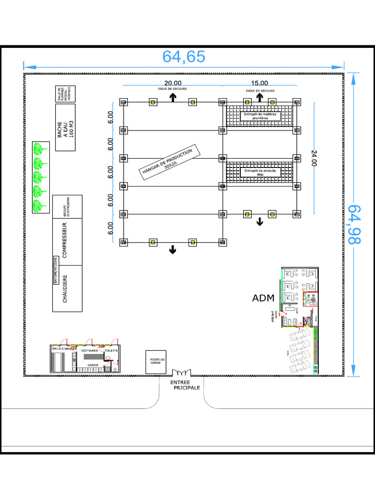 Plan de Masse Hangar Model | PDF