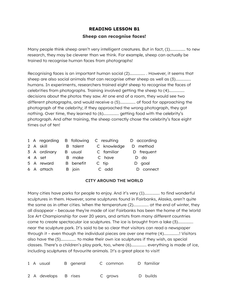 Sheep Recognize Faces: Surprising Intelligence | PDF