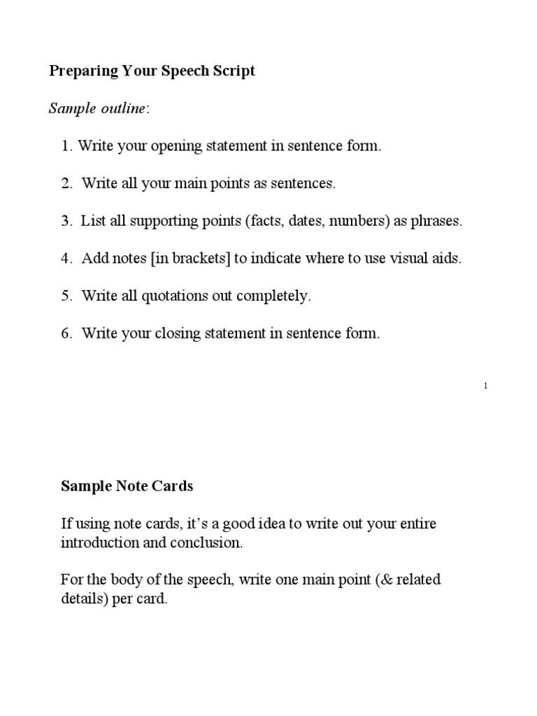 Preparing an Effective Speech: A Guide to Writing and Delivering a ...