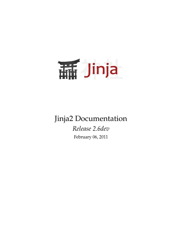 Jinja2 Docs | PDF | Parameter (Computer Programming) | Constructor (Object Oriented Programming)