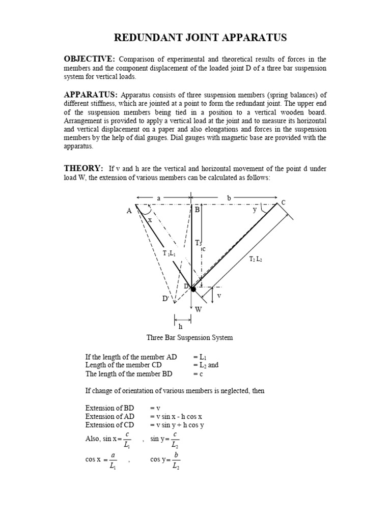 Experimental Analysis of Joint Forces | PDF | Force | Stiffness