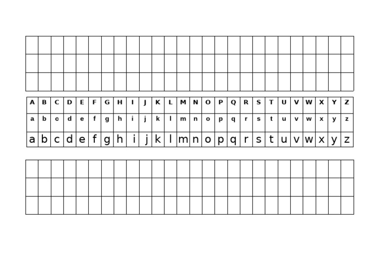 Bande Alphabet Vide | PDF