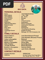 Biodata Format For Marriage For Girl | PDF
