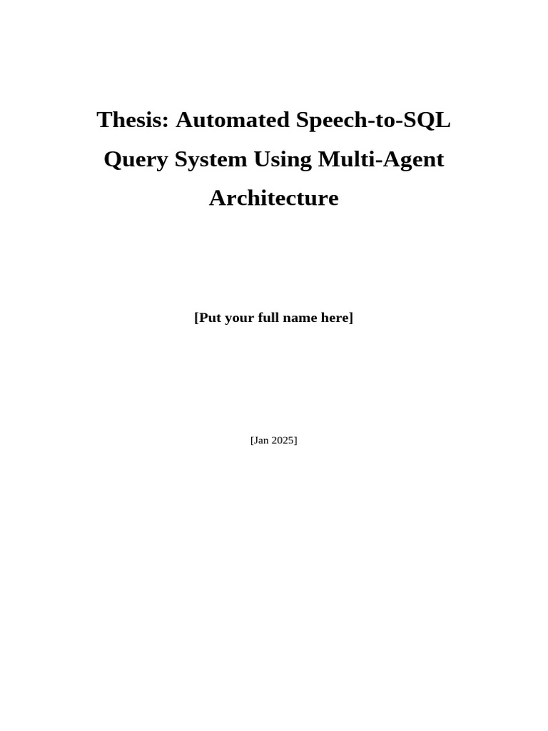 Thesis | PDF | Databases | Sql