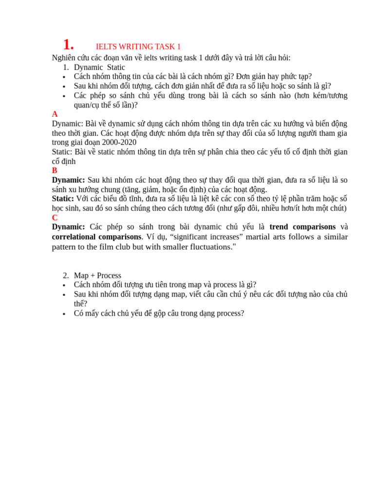 Ielts Writing Task 1 | PDF