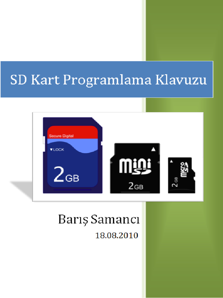 SD Kart Programlama Klavuzu | PDF