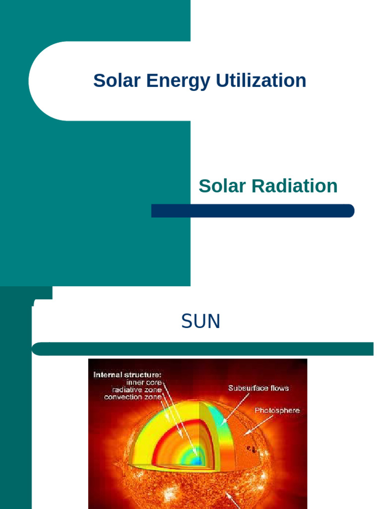 Lecture Slide - Solar Radiation | PDF | Sun | Angle