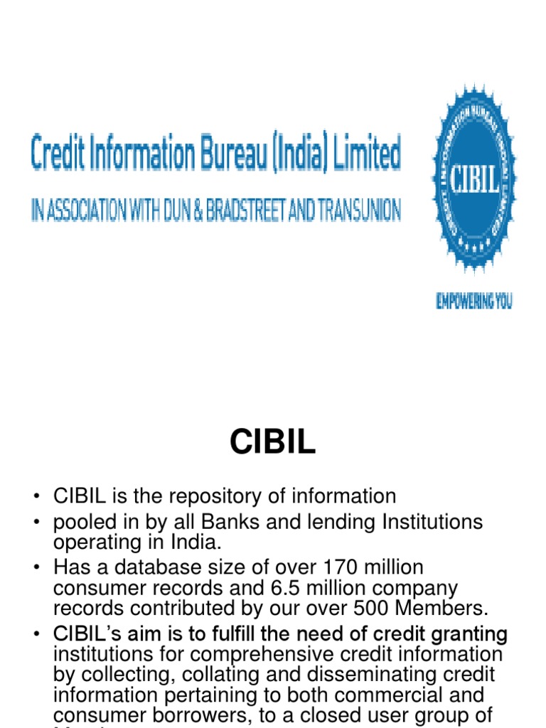 CIBIL | PDF | Credit Bureau | Loans