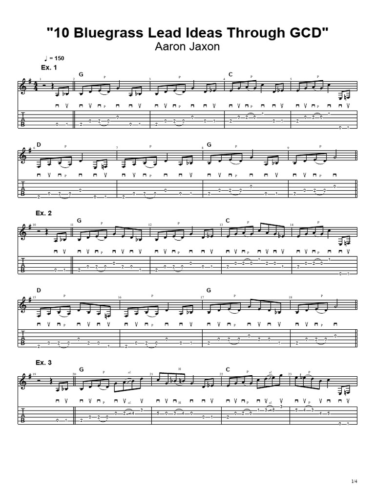Bluegrass Lead Ideas for GCD | PDF