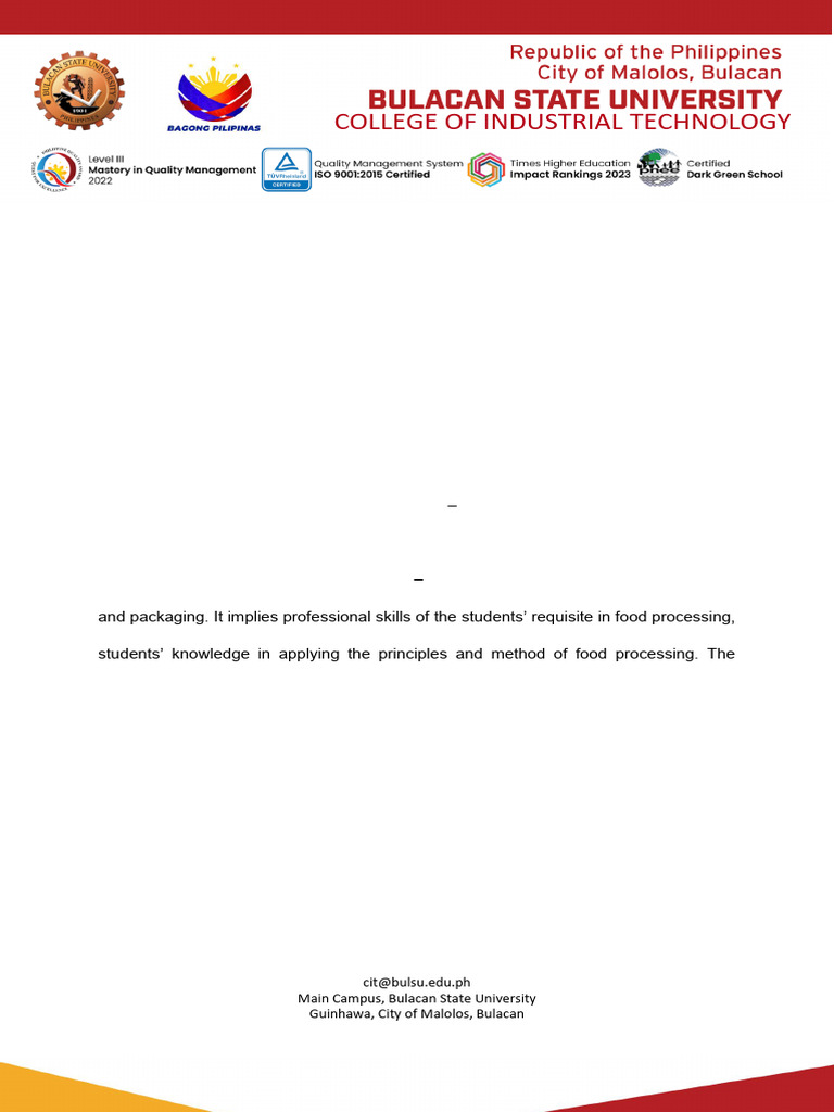 Food Processing Techniques Syllabus | PDF | Sustainability | Vegetables