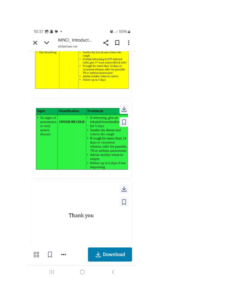 IMNCI | PDF