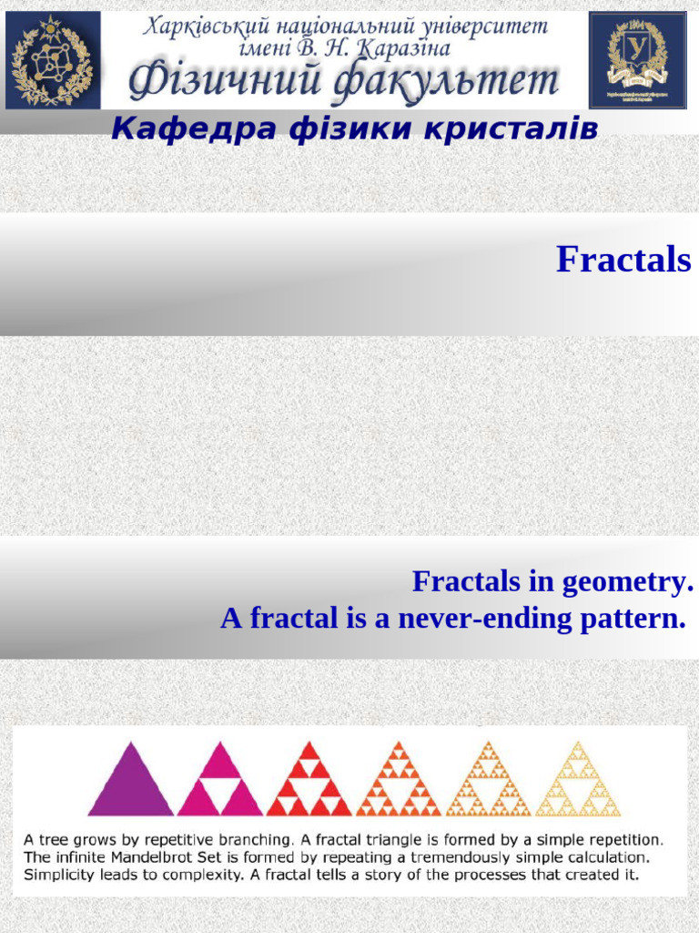 Exploring Fractals in Nature and Geometry | PDF