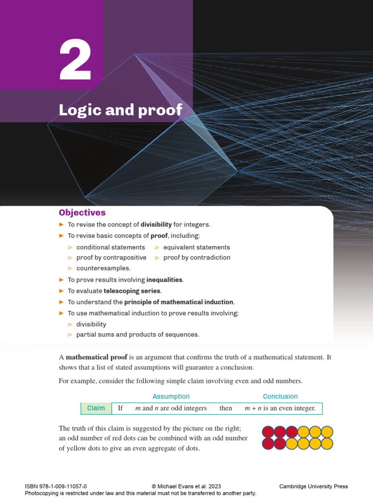 Chapter 2 Proof and Logic | PDF | Mathematical Proof | Arithmetic