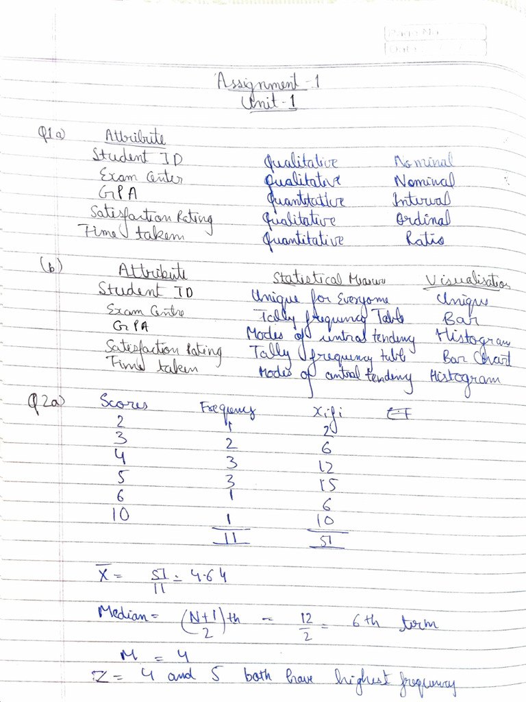 Stats Assignment | PDF