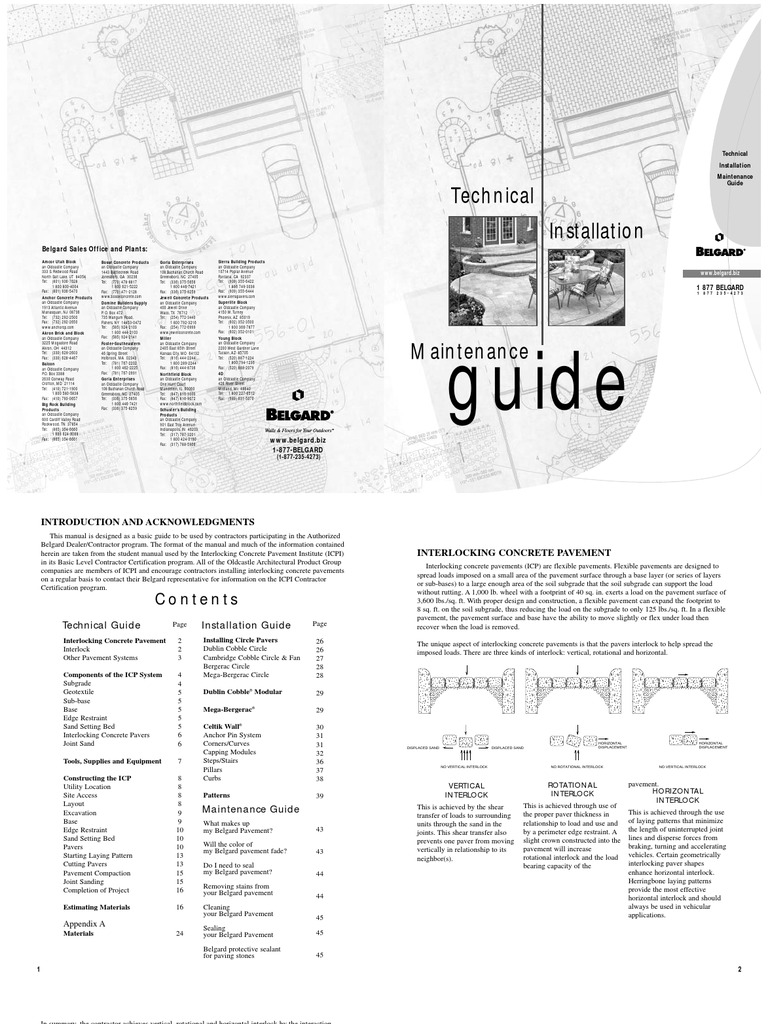 Install Guide | PDF | Road Surface | Concrete