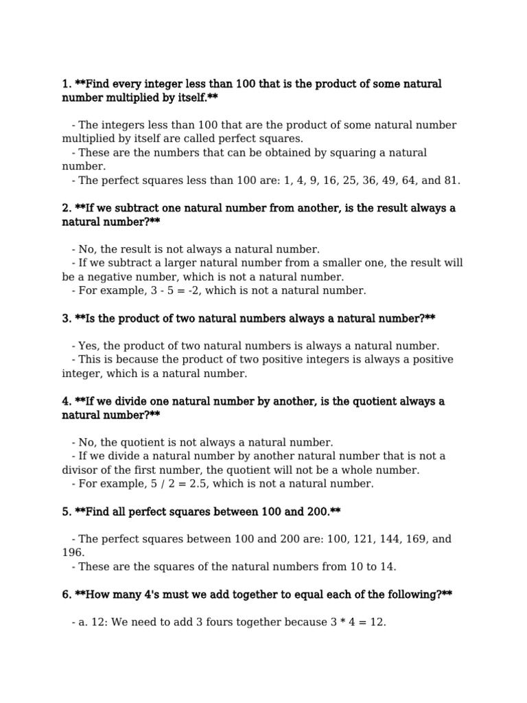 Answer Key 3113 Activity 1 | PDF | Number Theory | Arithmetic