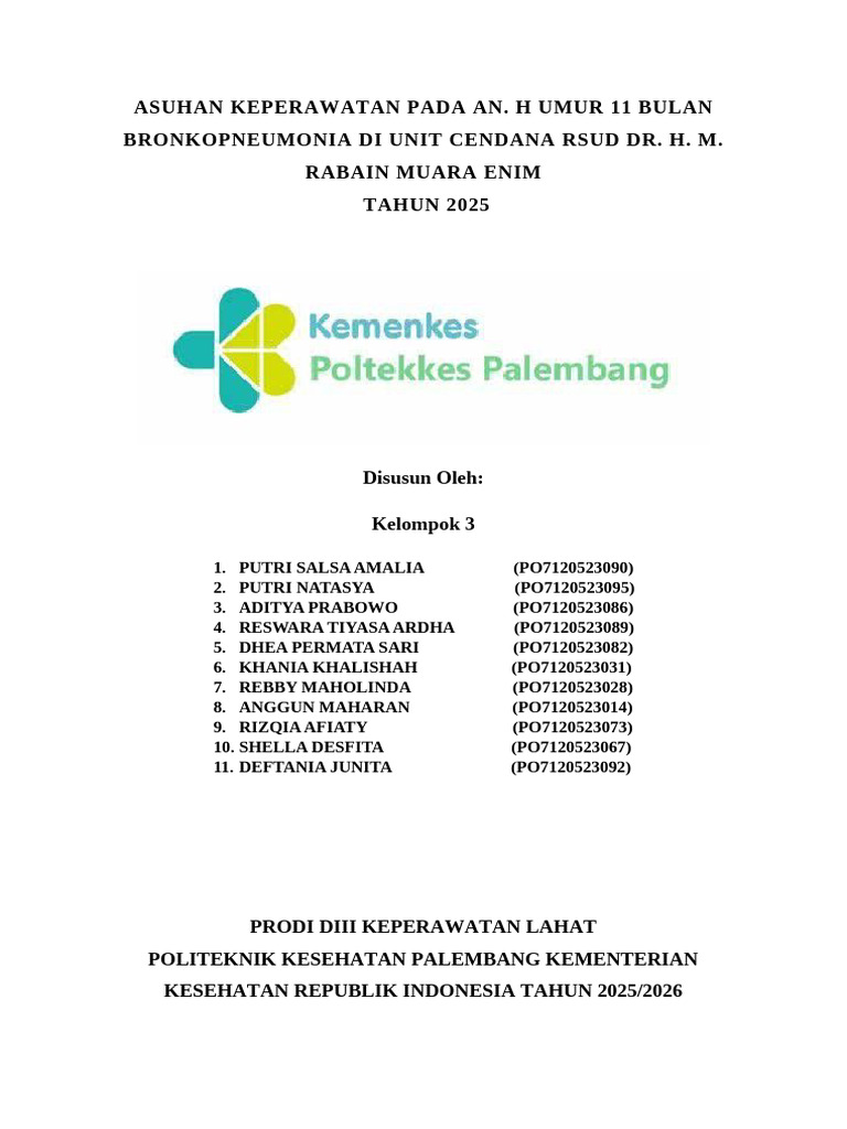 LP Askep Kelompok 3 Muara Enim | PDF