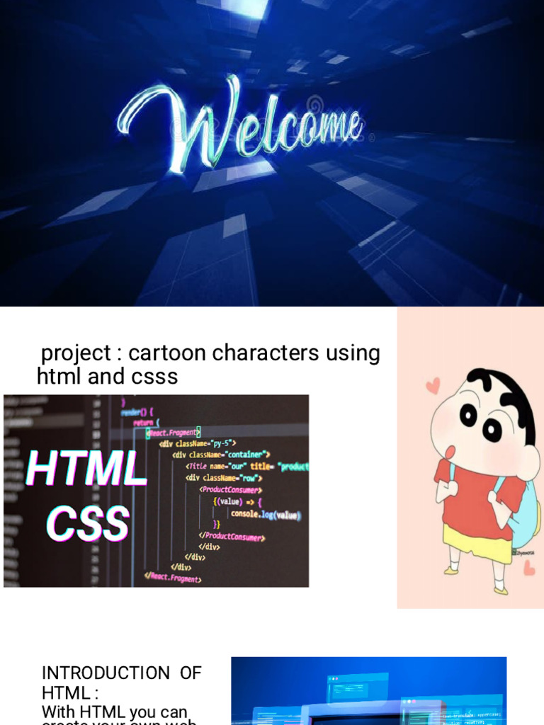 Create Cartoon Characters with HTML & CSS | PDF