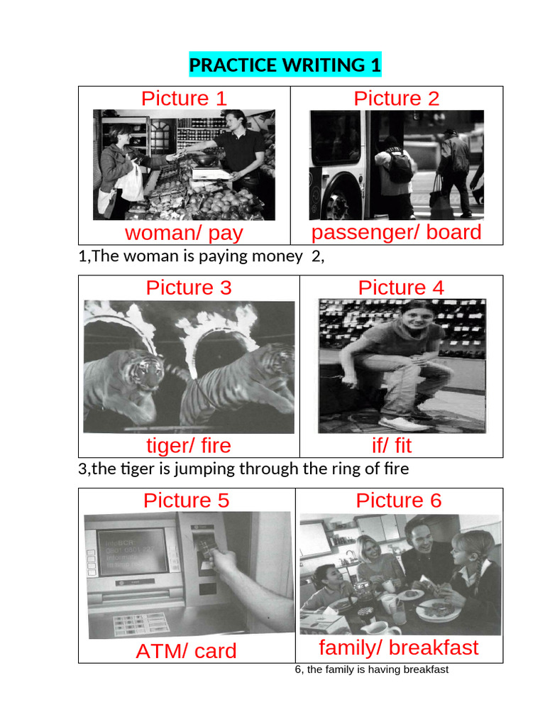 Practice Writing 1 | PDF