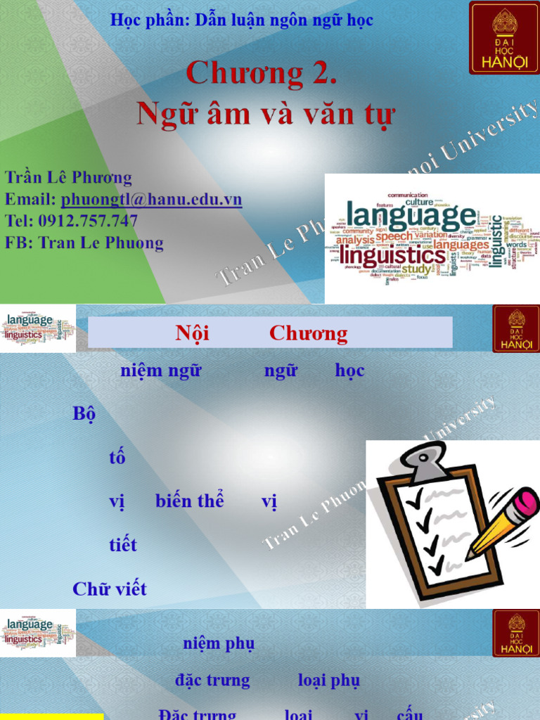 DLNNH - Chuong 2 - Ngu Am Va Van Tu (P2) - 12.2.2022 | PDF