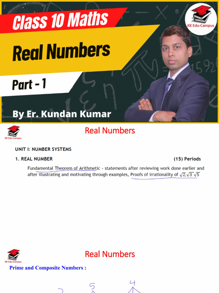 Class 10 - Real Numbers | PDF
