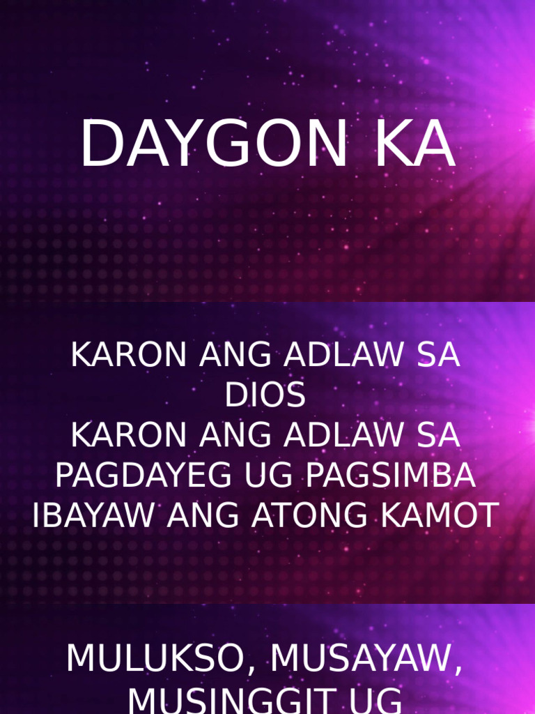 Pagsimba ug Pagdayeg sa Dios | PDF