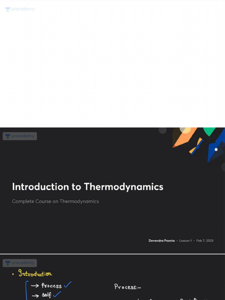 L1 Introduction To Thermodynamics With Anno | PDF