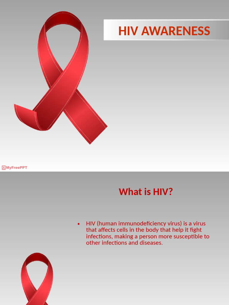 Aids PowerPoint Template 27002 | PDF