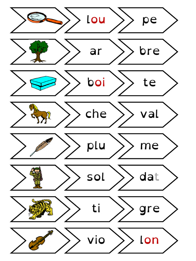 2 Syllabes Serie 2 Couleur | PDF