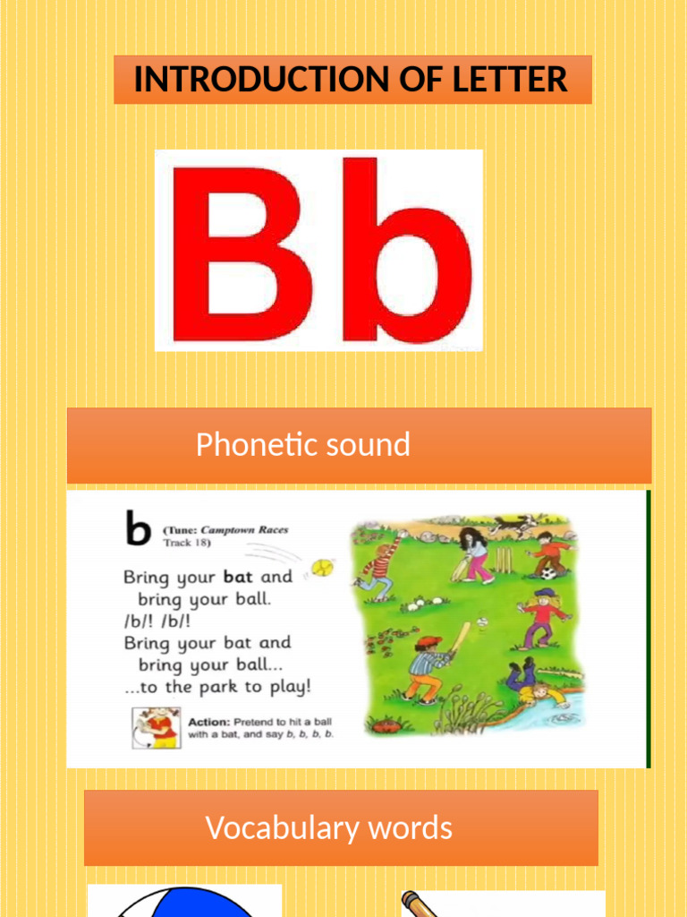 Letter B Phonics and Vocabulary Quiz | PDF