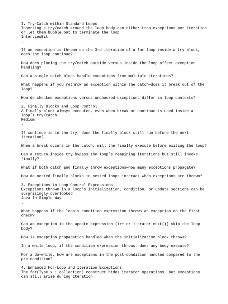 Errors and Exceptions Loops | PDF | Control Flow | Software Development