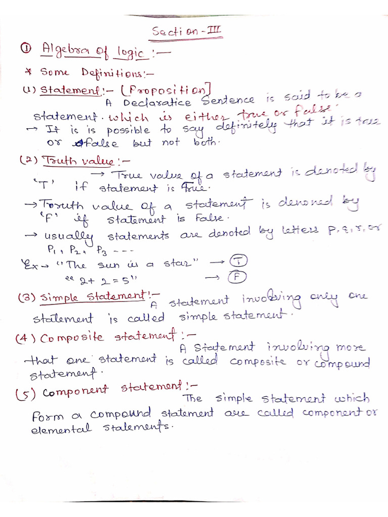 Discrete Mathematics Notes | PDF