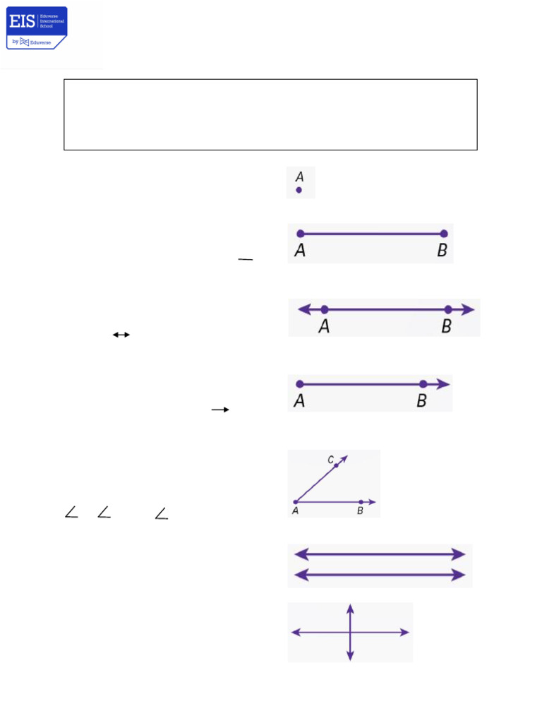 4th Grade Geometry: Points, Lines, Angles | PDF
