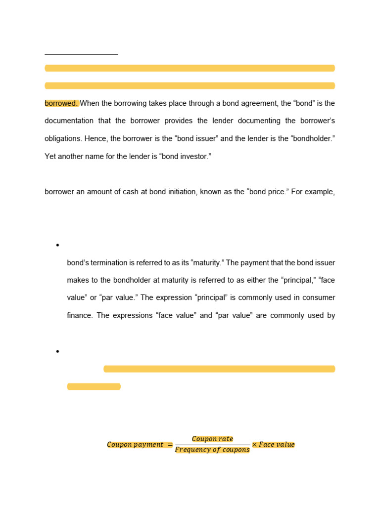 Understanding Bond Characteristics and Pricing | PDF | Bonds (Finance ...