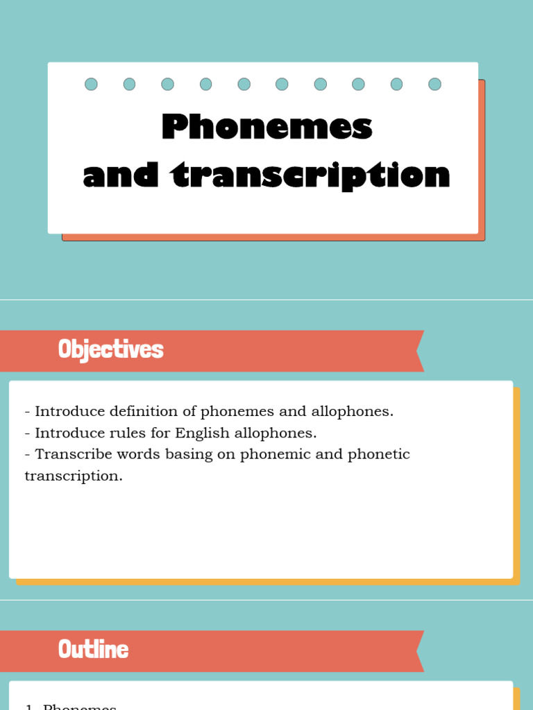 Understanding Phonemes and Transcription | PDF | Phoneme | Phonology
