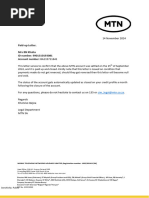 MTN Paid Up Confirmation Letter | PDF